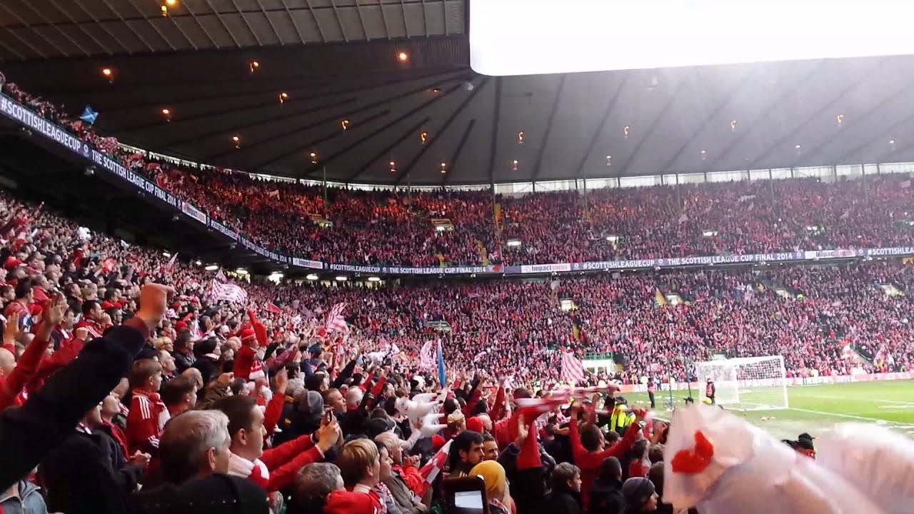 Aberdeen cup final win fans singing - YouTube
