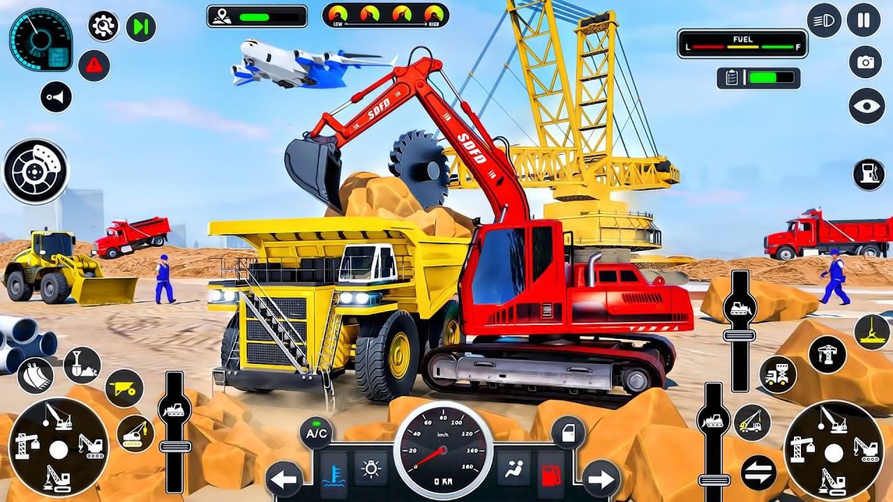 City Road Builder Highway Construction - Grand Snow Excavator Simulator - Android GamePlay - YouTube
