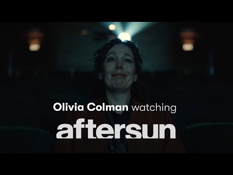 Olivia Colman watching the \