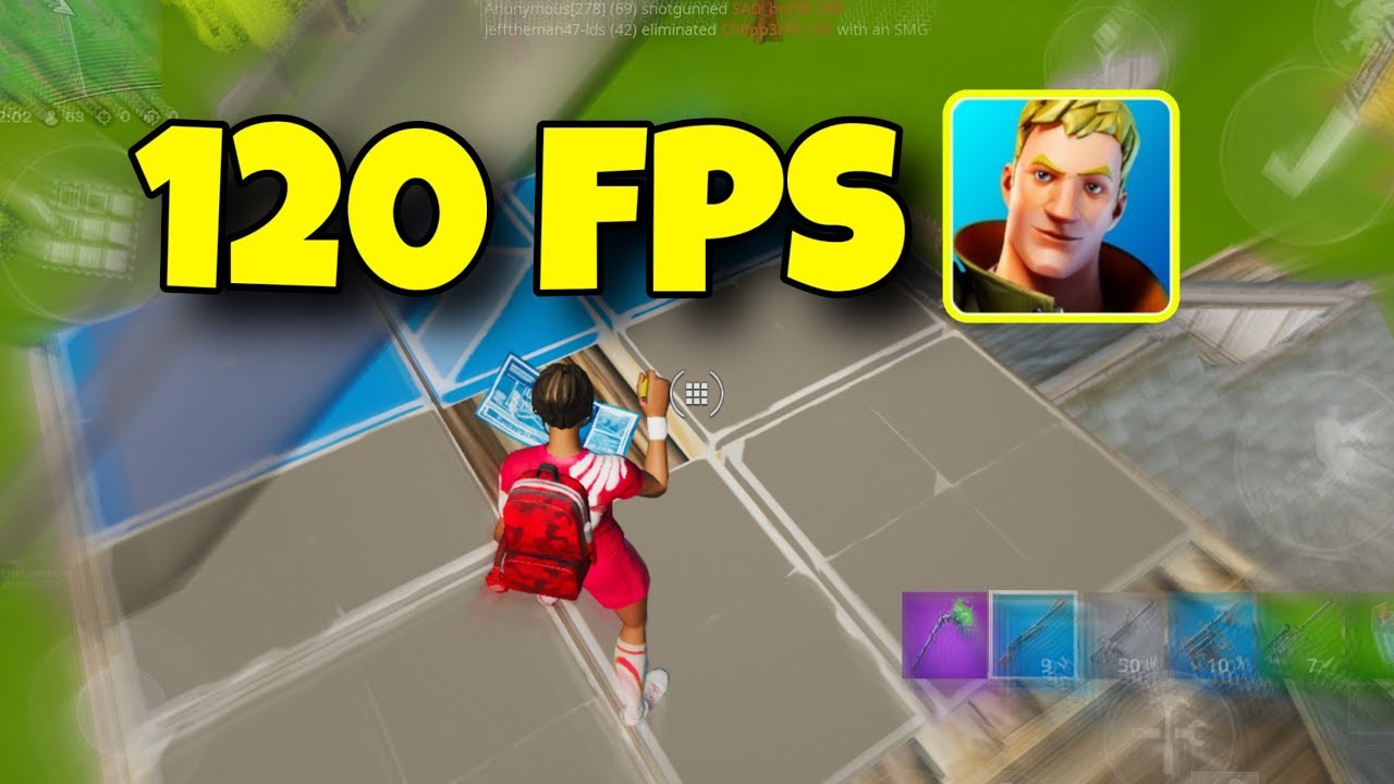120 Fps On Fortnite Mobile Youtube