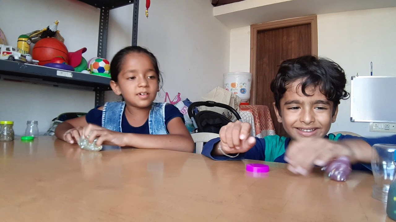 Kids Playing with slime - YouTube
