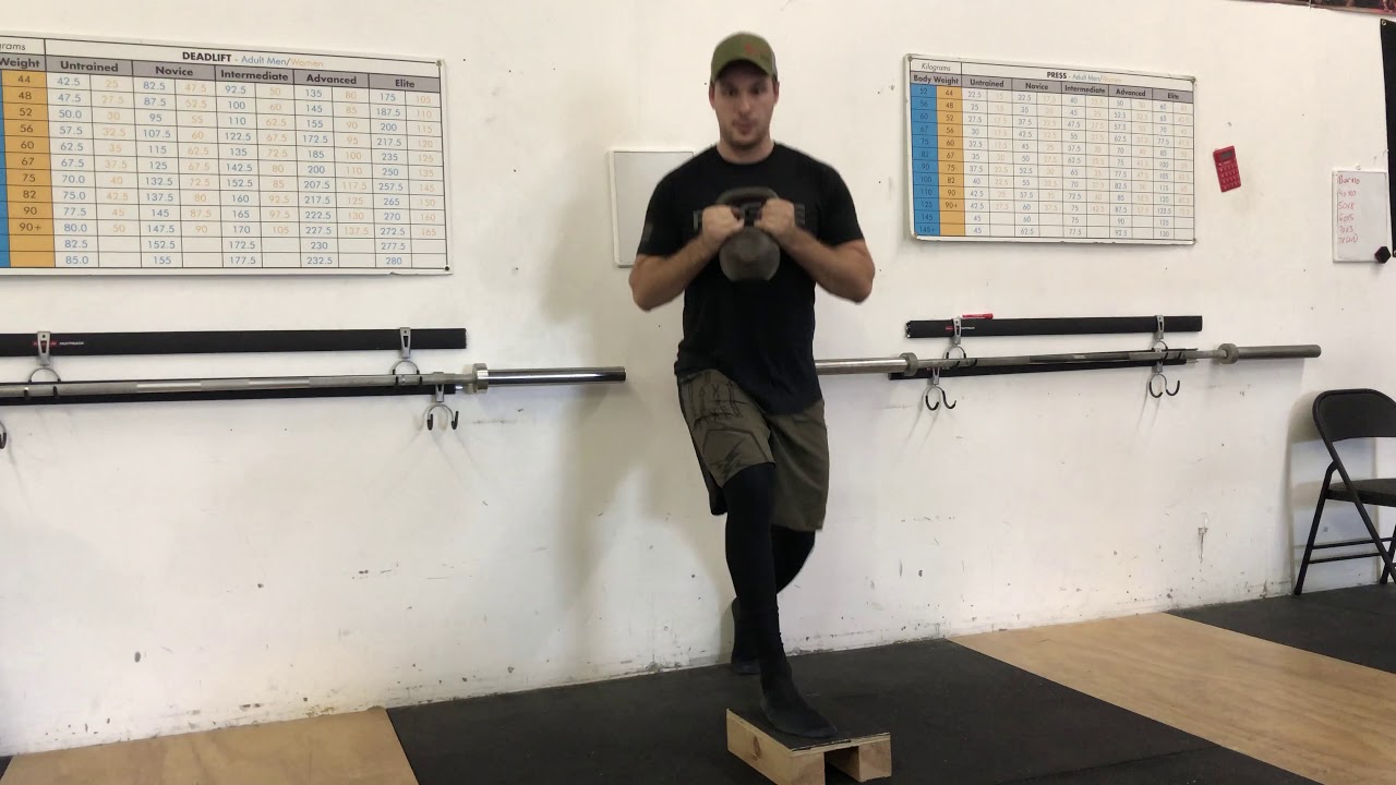 Wall Reference Front Foot Elevated Split Squat - YouTube