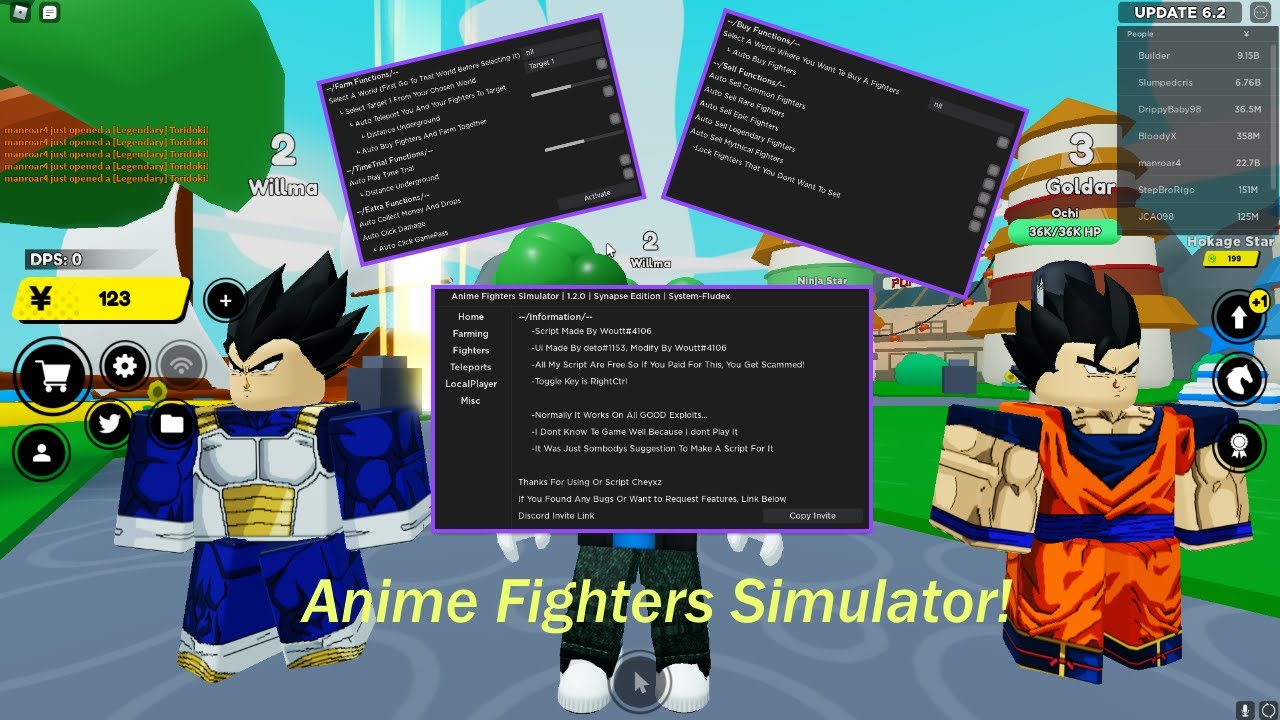 Anime Fighters Simulator Script WORKING! - YouTube
