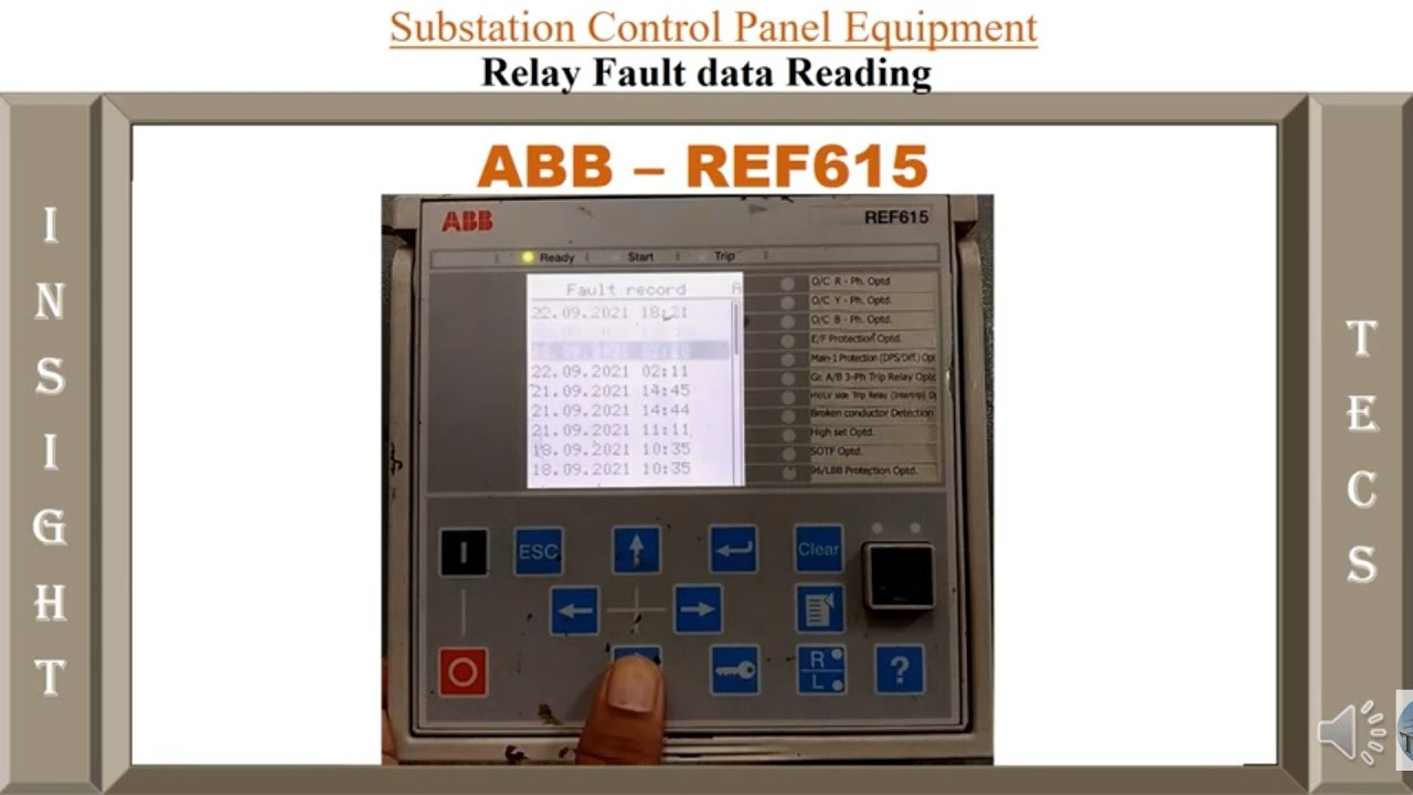 ABB Make || REF615 || Over current and earth fault relay || Hindi - YouTube