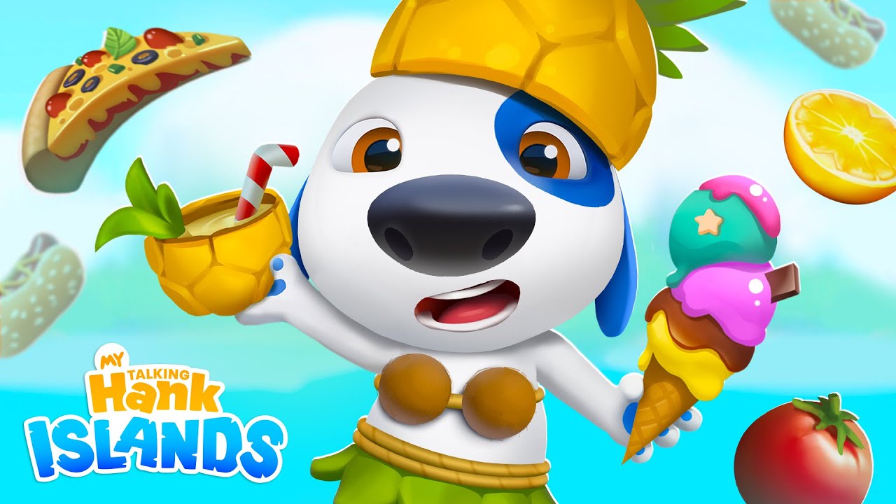 🏝️ Crazy Island Food 🍍 My Talking Hank: Islands Gameplay - YouTube