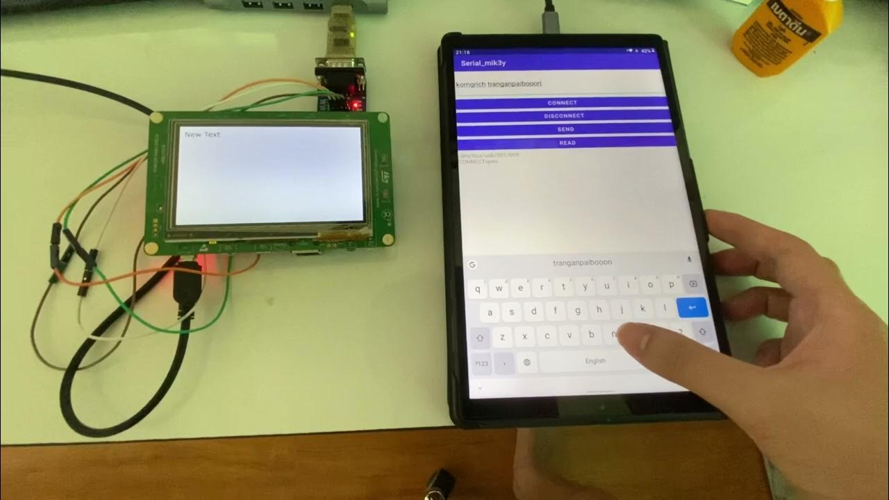 Serialport(UART) between Lenevo Tab M10 HD (No Root) and STM32 F746G ...