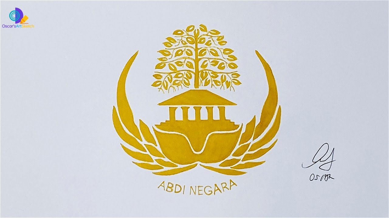 Drawing Logo of Aparatur Sipil Negara (ASN) - CPNS/PPPK - YouTube