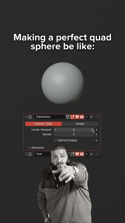 Making a perfect quad sphere be like: - YouTube