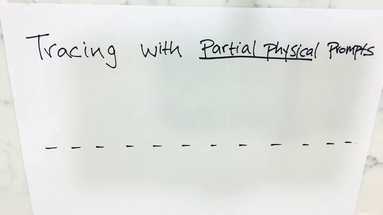Tracing Line With Partial Physical Prompts YouTube tracing-line-with-partial-physical-prompts-youtube
