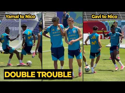 Yamal & Gavi HUMILIATE Nico Williams in Training Before Belgium 🤣