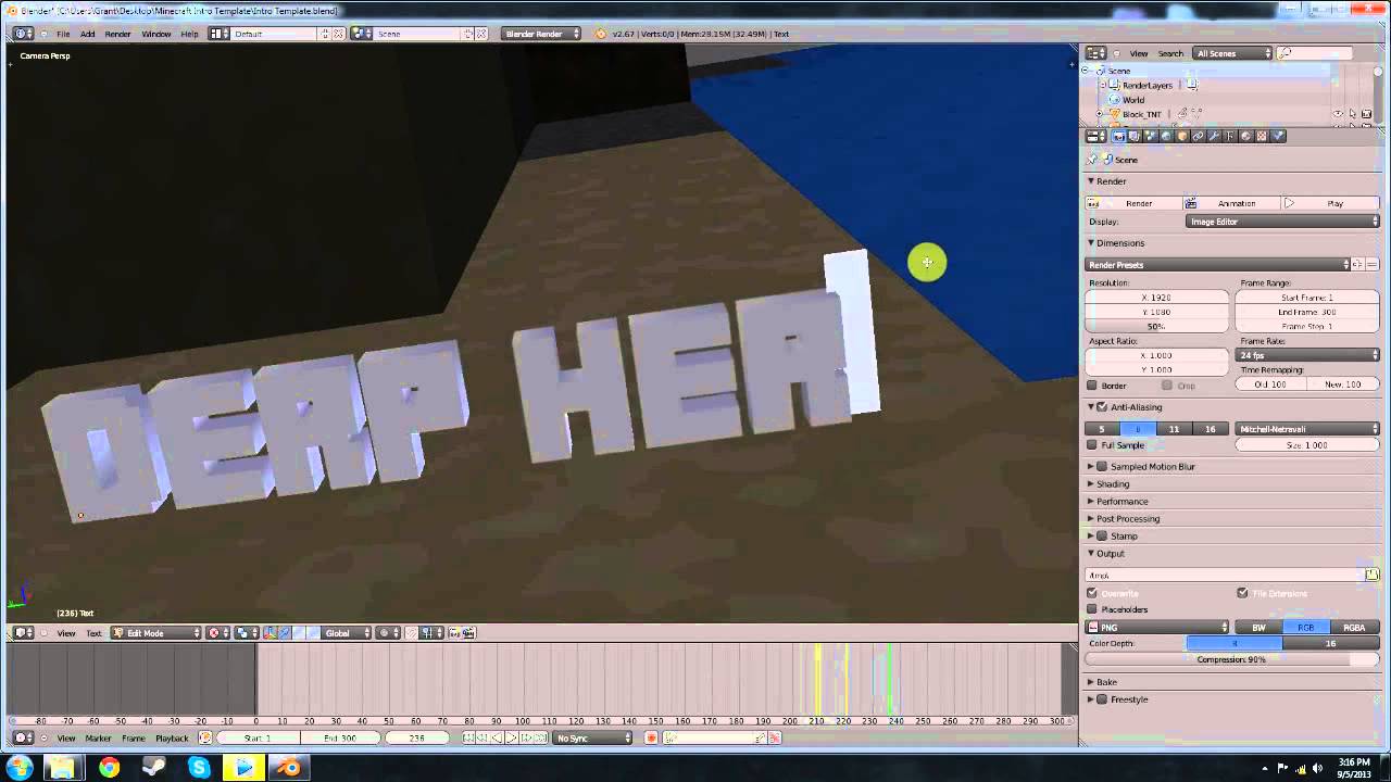 Minecraft Intro Template - Customization Tutorial - YouTube