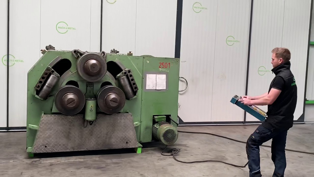 ROUNDO R6S profile bender 5346 MACH4METAL profielwalze - YouTube