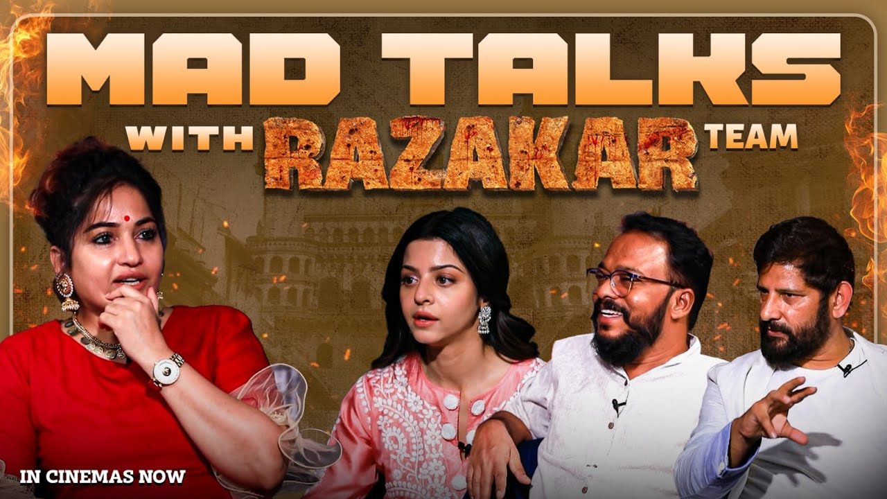 MAD TALKS With Razakar Movie Team | Raj Arjun | Vedhika | Satyanarayana | Madhavi Latha - YouTube