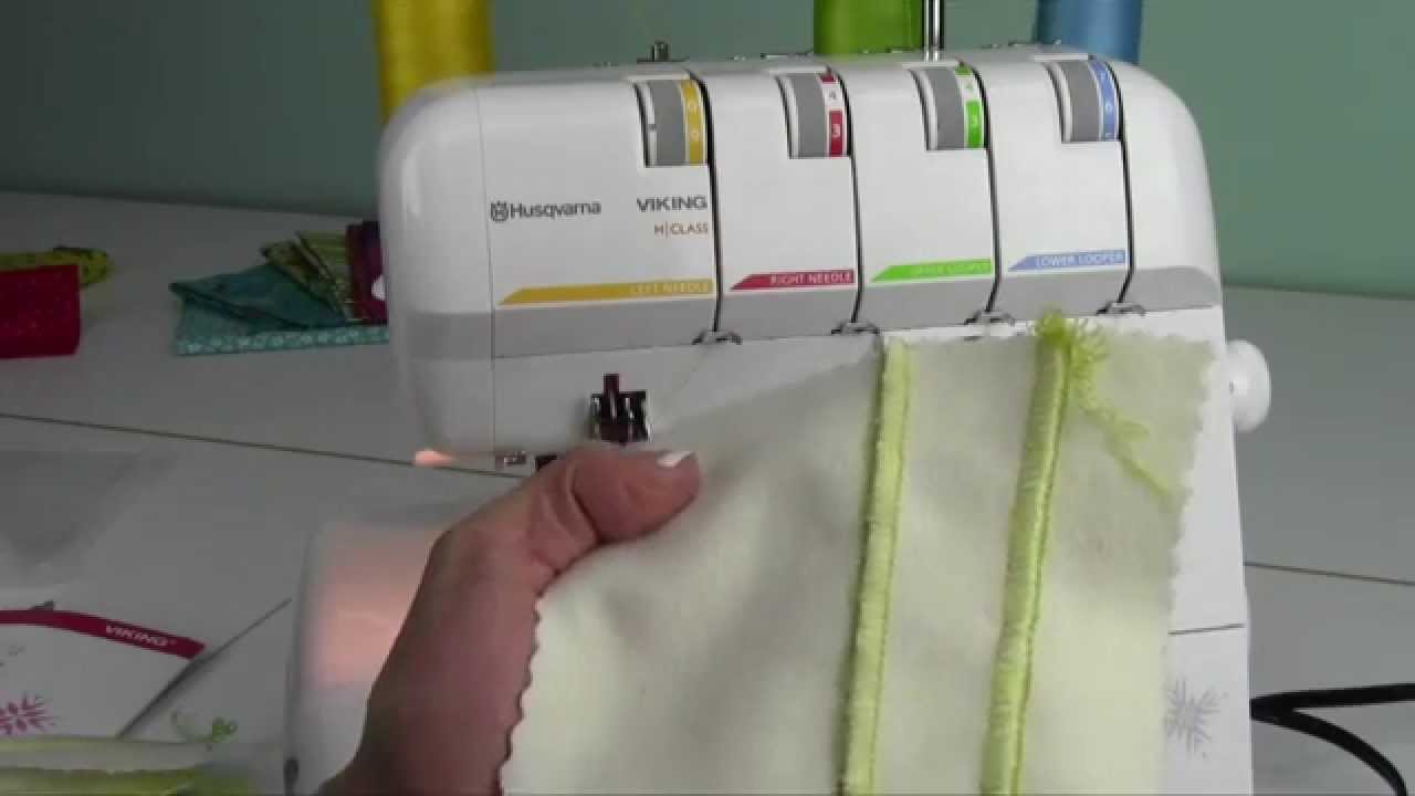 Husqvarna Viking H Class 200S Serger 28 Flatlock - YouTube