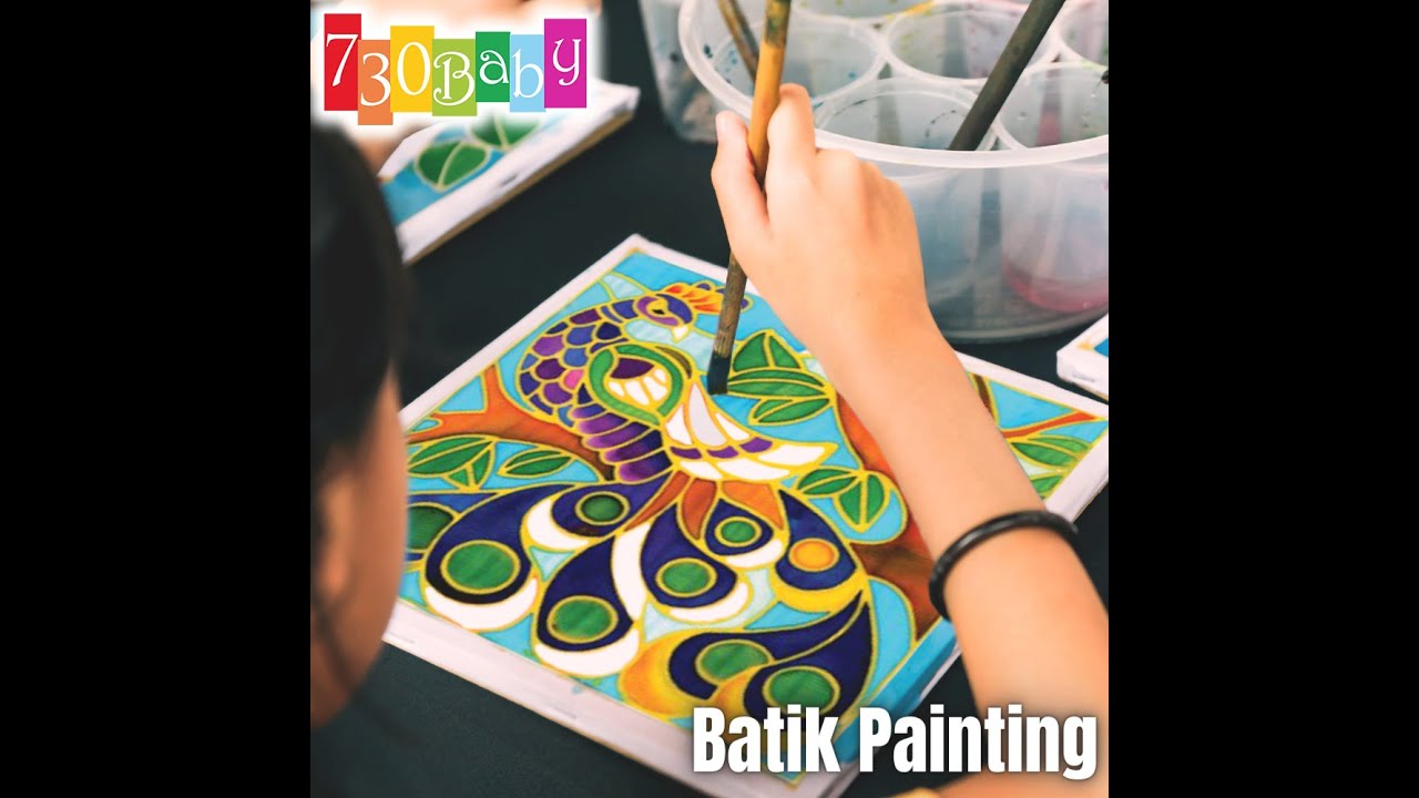Batik Painting Kit Kid Art & Craft (21cm x 21cm) - YouTube