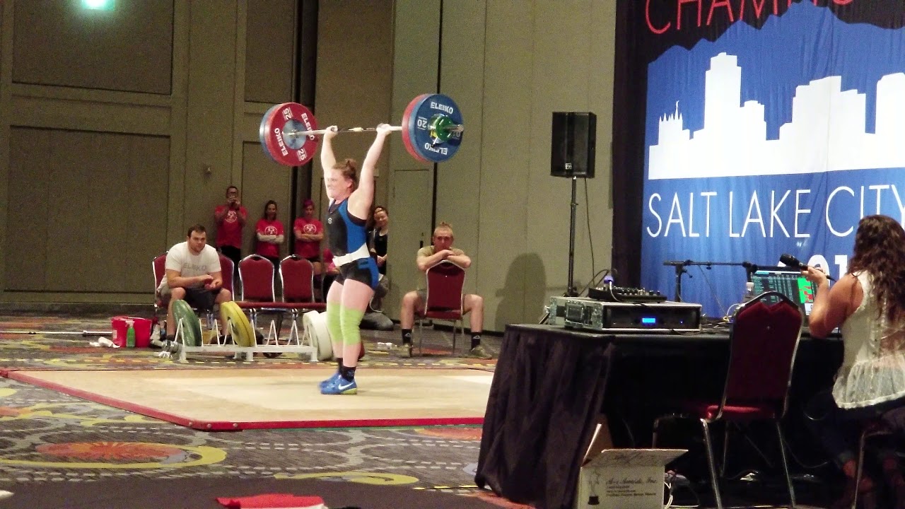 Kristi Brewer, 112-kg Clean & Jerk - YouTube