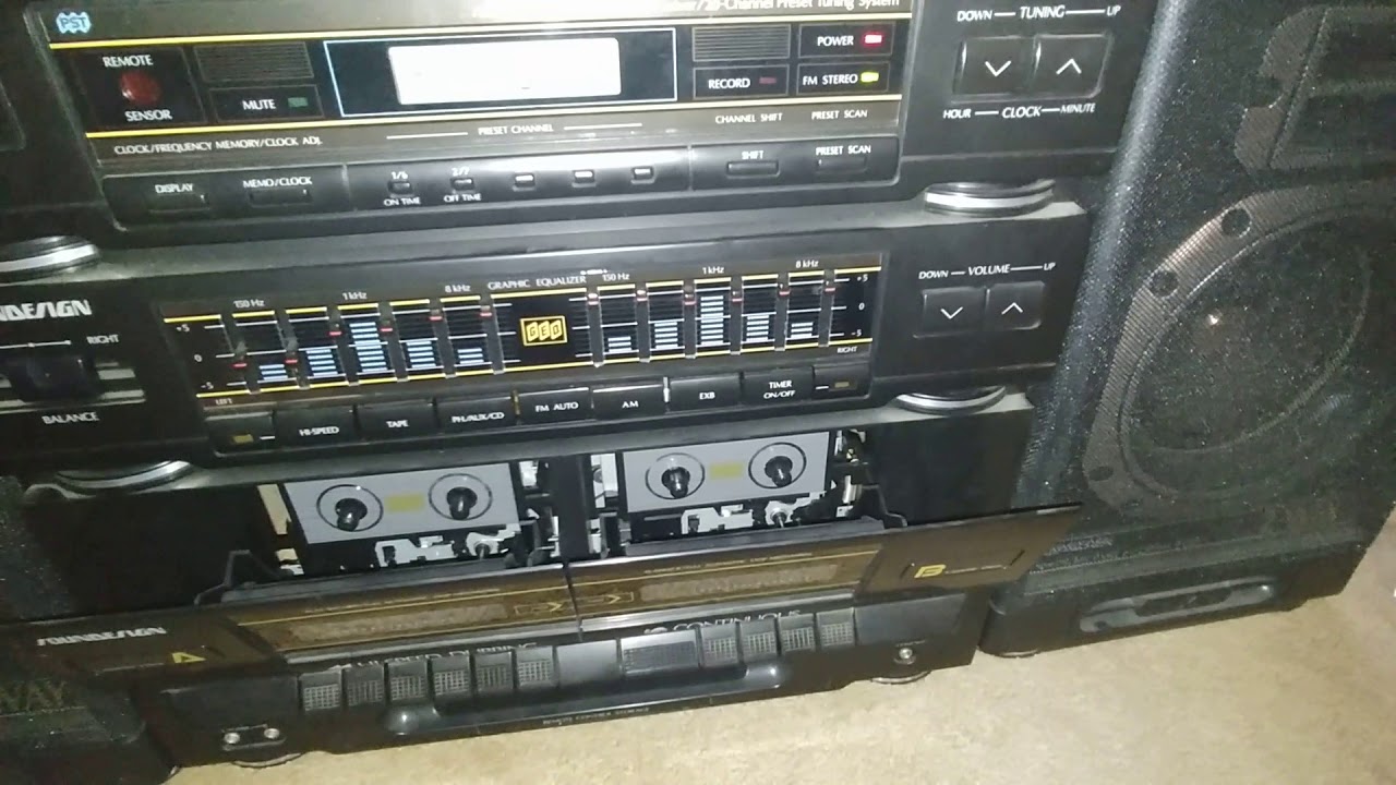 Soundesign stereo model 5957BLK - YouTube