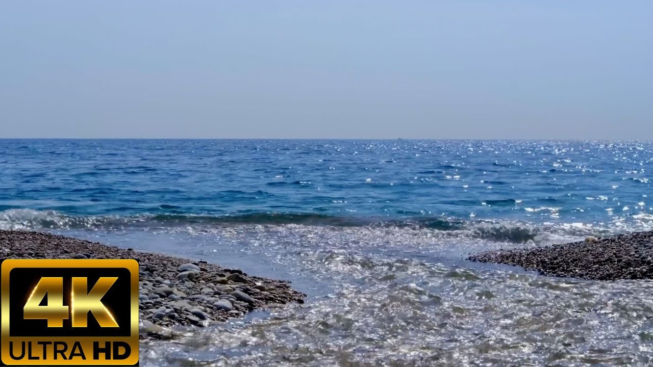 RELAXING OCEAN WAVES SOUND WONDERFUL 4K NATURE - YouTube