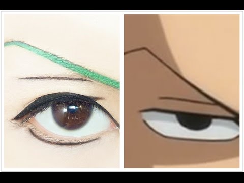 Roronoa Zoro | Tutorial : Anime Eye Makeup 202 - YouTube