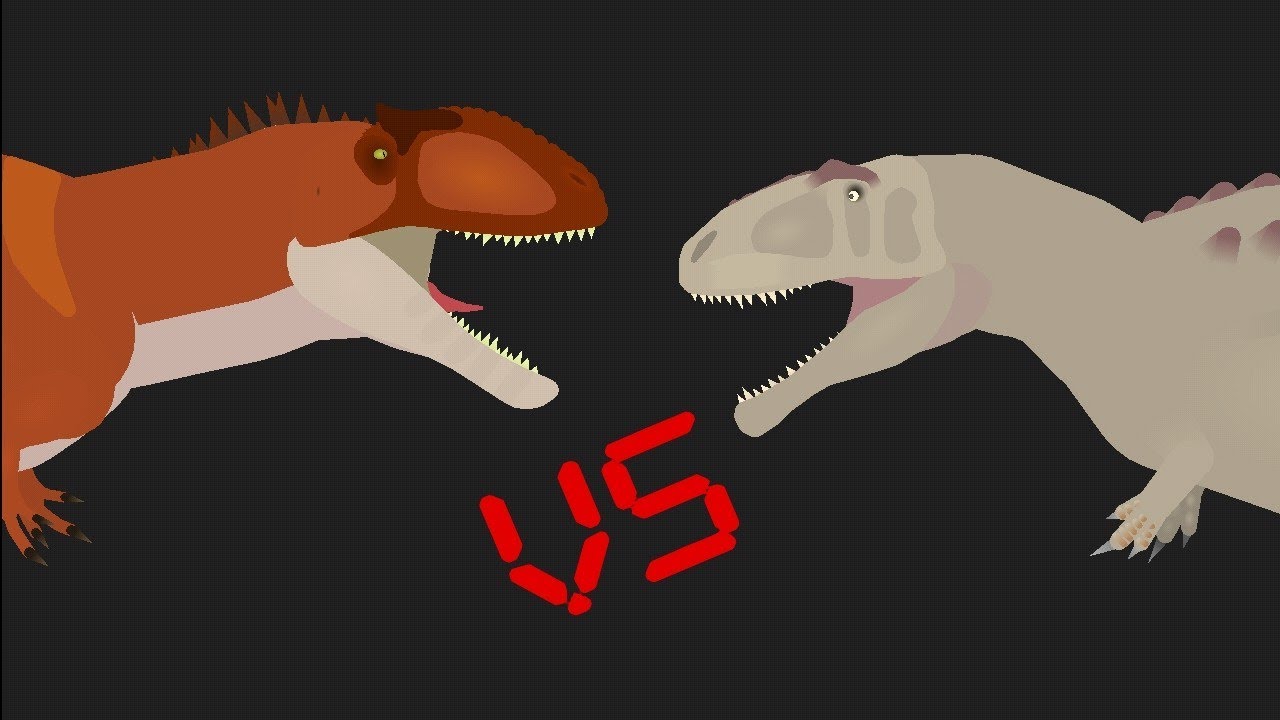 Dinosaurs Cartoons: Dinosaurs Battles - Giganotosaurus vs Mapusaurus ( Stick Nodes ) - YouTube