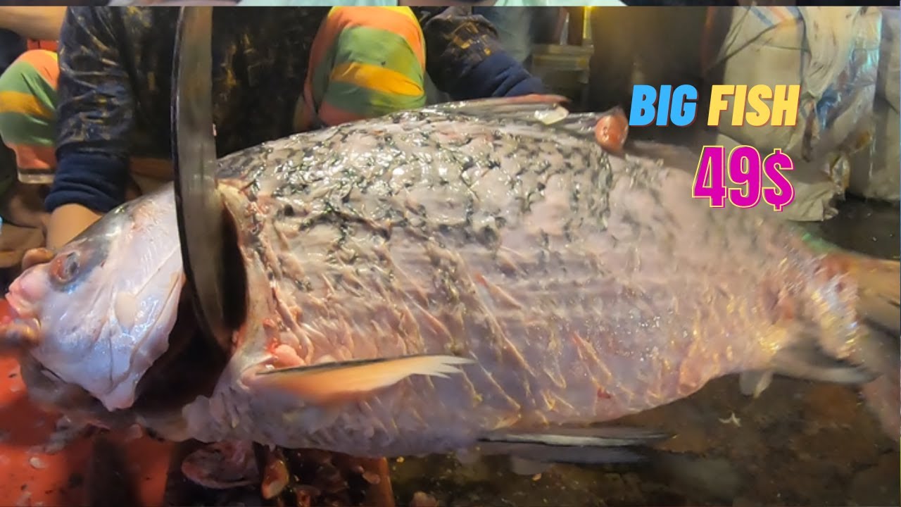 13KG Big katla Fish 6500 BDT [49$] | Best Fish Cutting Skill | Big Fish ...
