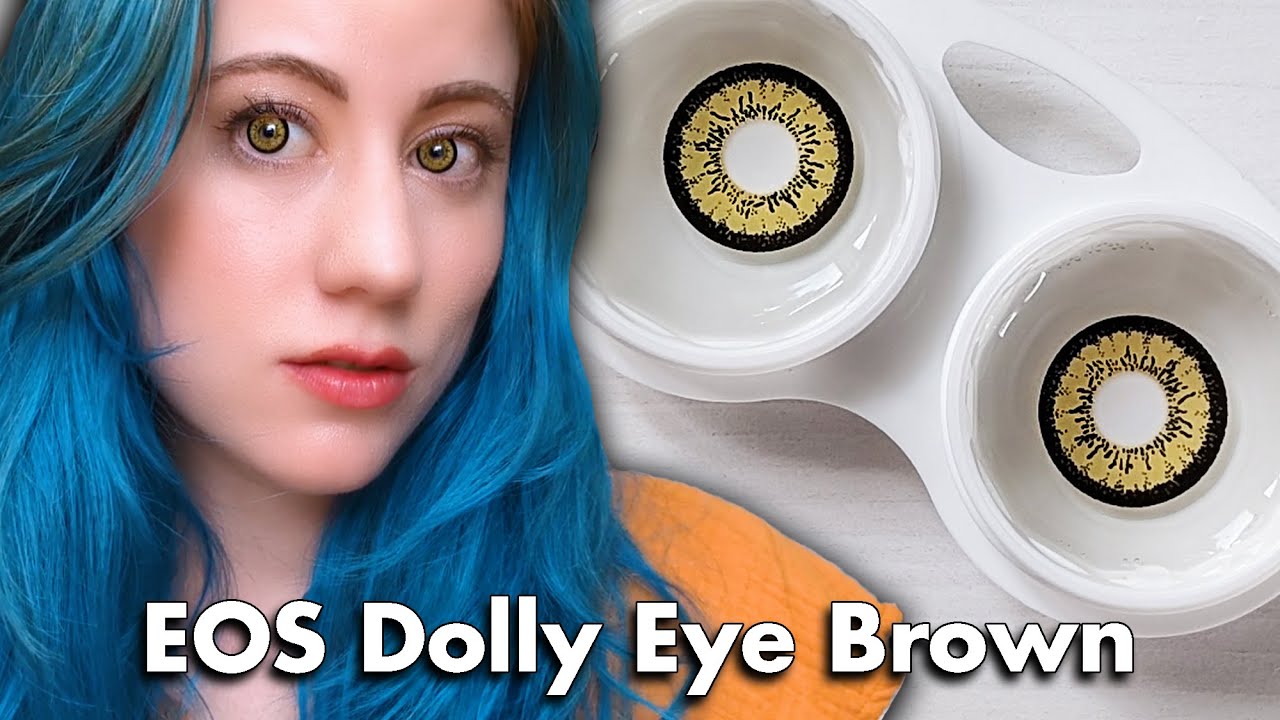Contact Lenses Review: EOS Dolly Eye Brown - YouTube