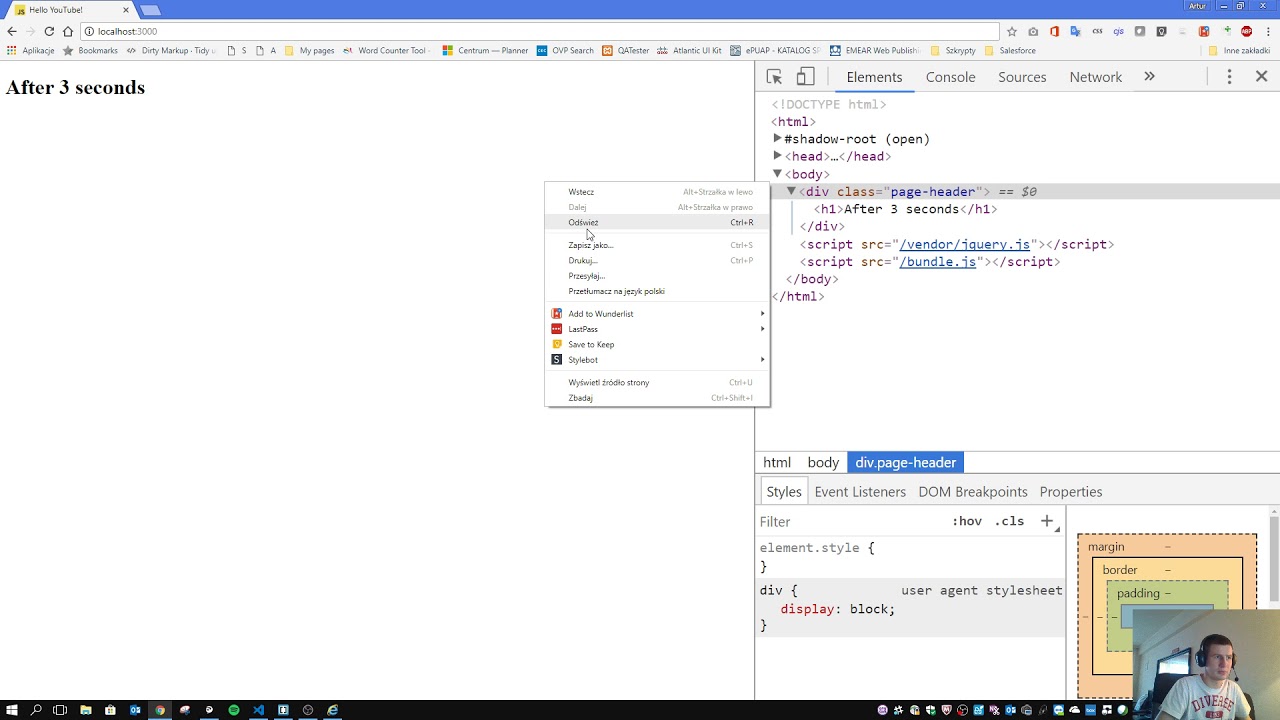 Javascript Własny Komponent Youtube
