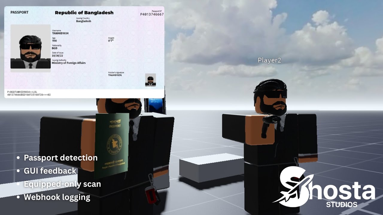 Passport System V1.1 - Roblox Studio [SALE] - YouTube