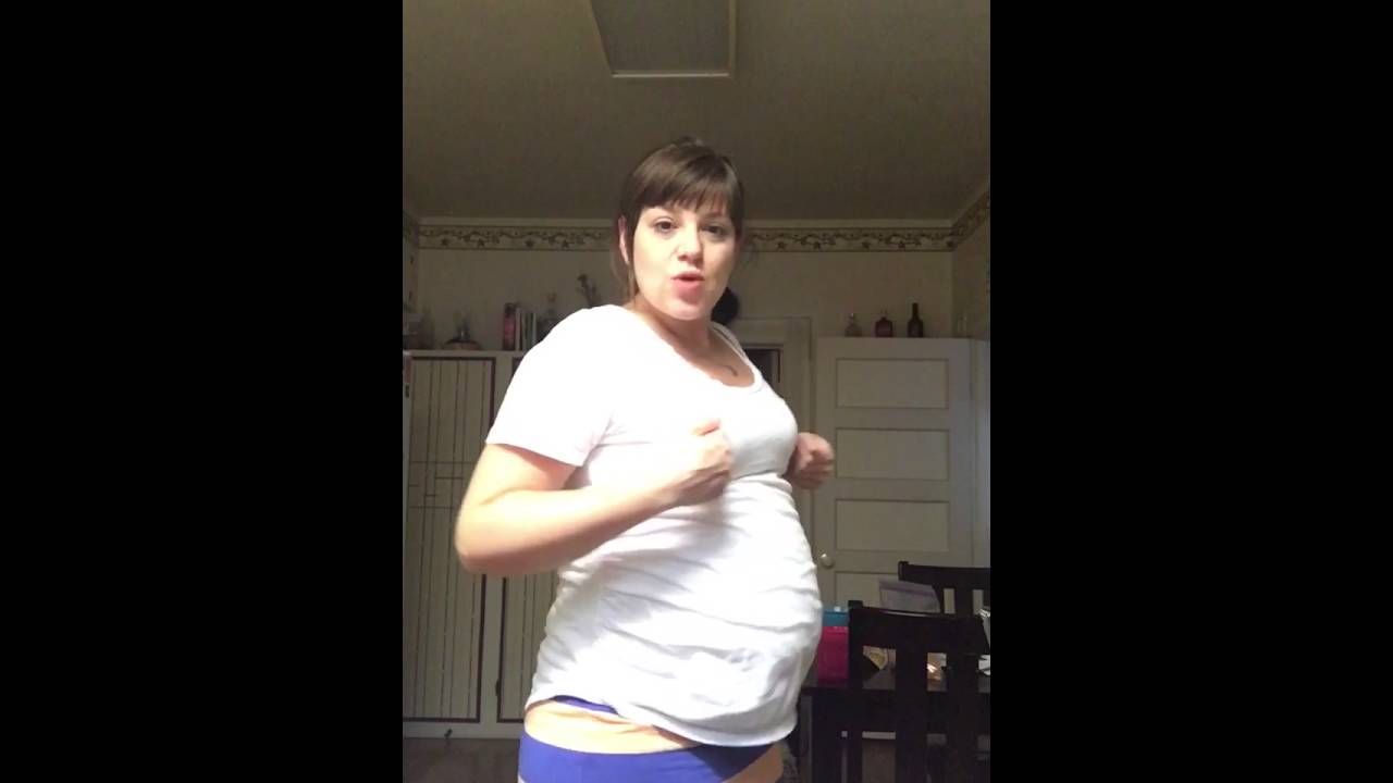 Pregnant Belly Roll - YouTube