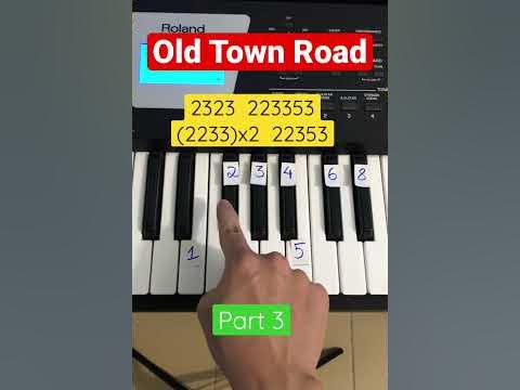 Old Town Road | Piano Tutorial #pianotutorial #piano #pianoeasy #shorts ...