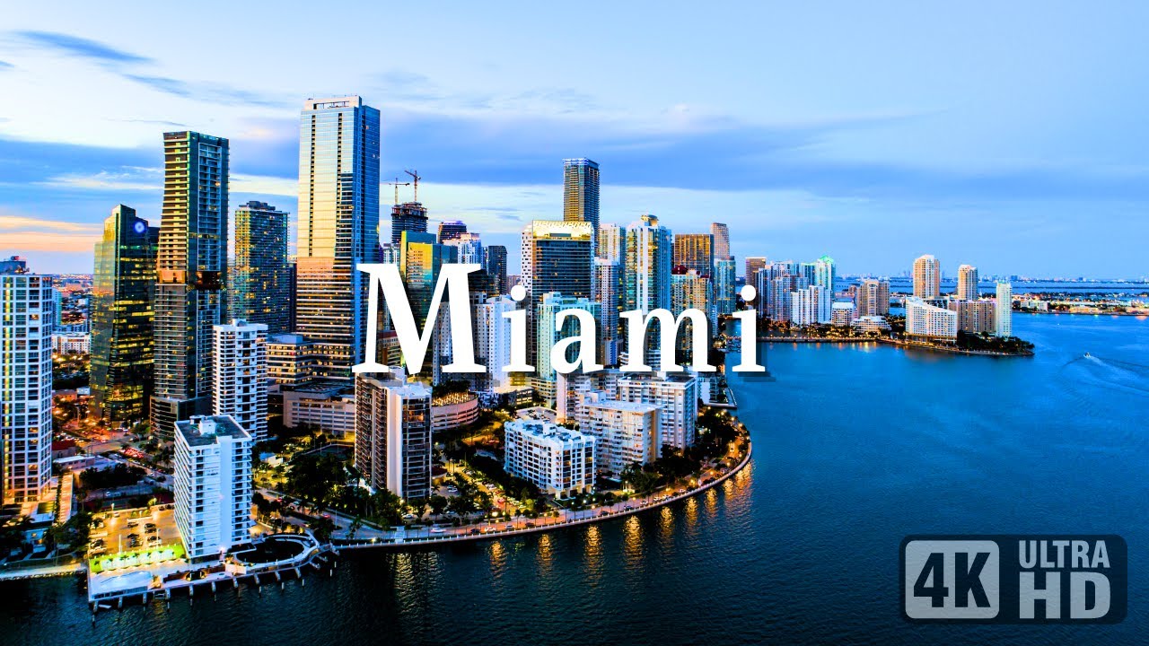 MIAMI 4K - Calming Music and Scenic Views - Ultra HD Video - YouTube