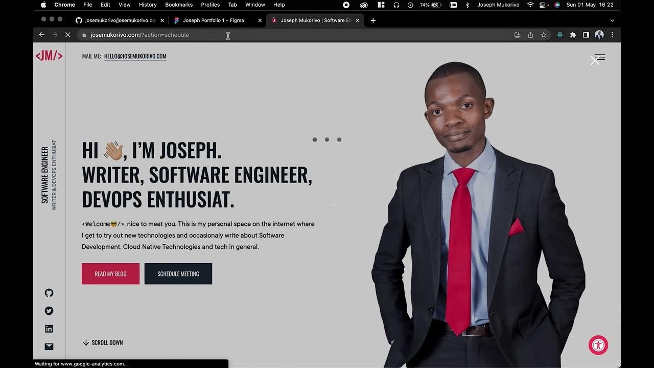 Portfolio website walk through for Next.js / Tailwind / TypeScript ...