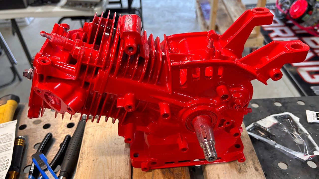 Cerakote Minibike Engine with Amazon Airbrush - YouTube