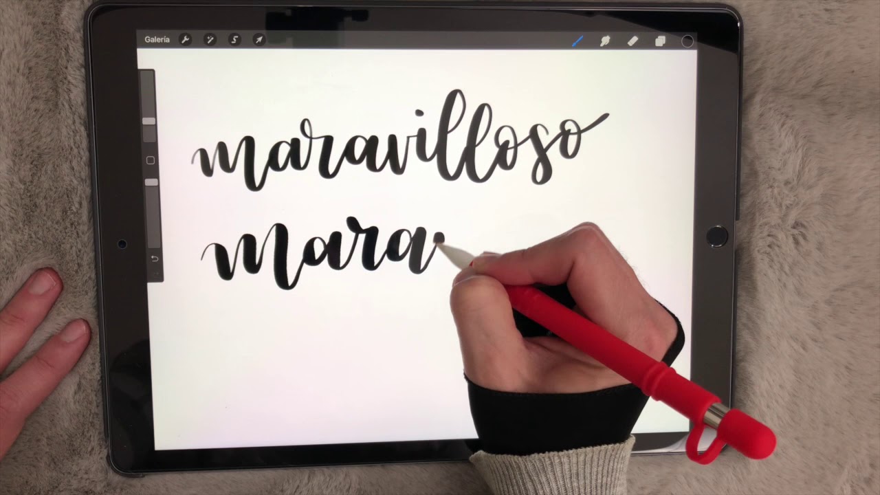 Cómo hacer lettering en iPad Pro - Hussito - YouTube