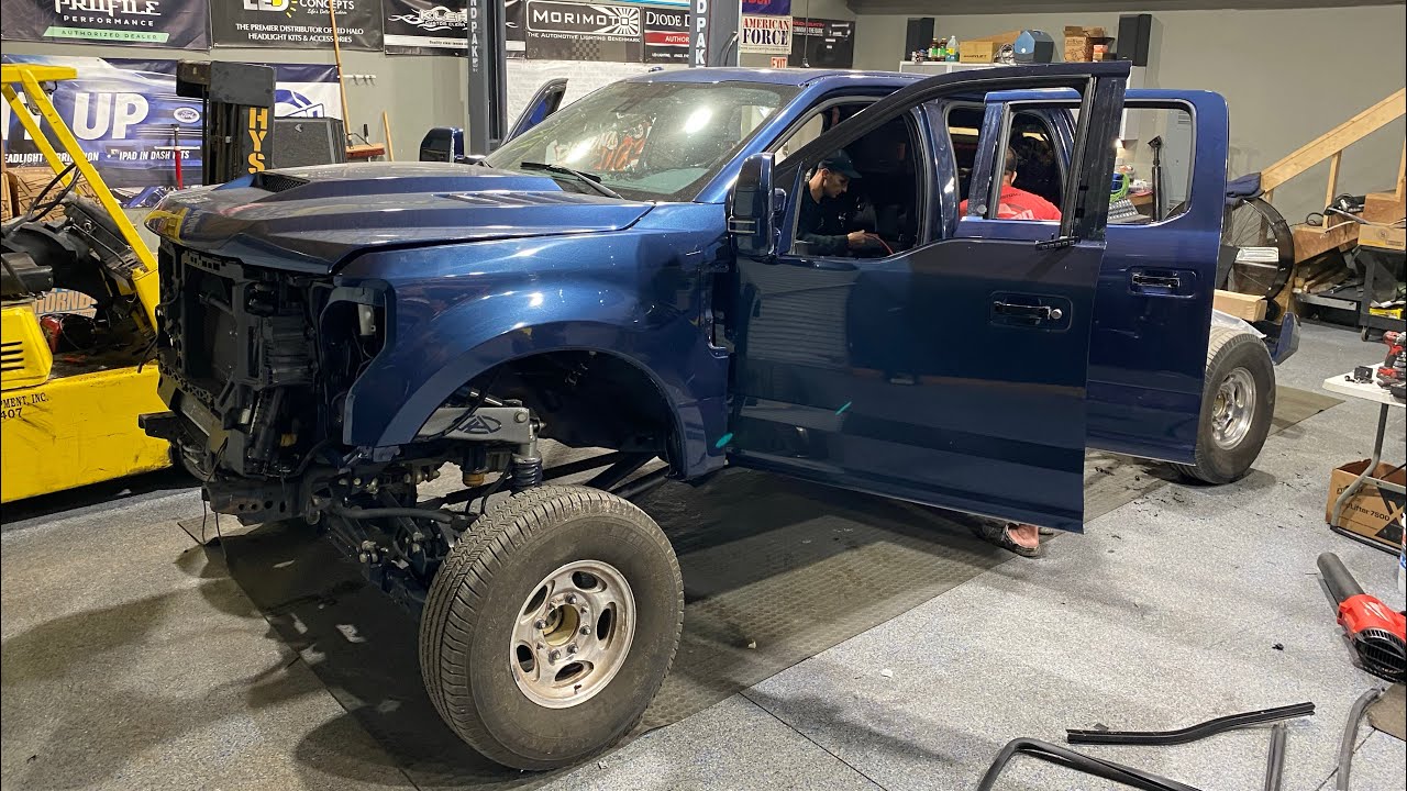 Destroyed F350 Rebuild UPDATE! - YouTube
