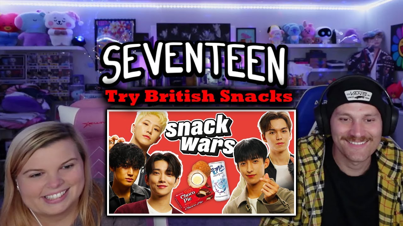 SEVENTEEN Try British Snacks For The First Time Snack Wars REACTION ...