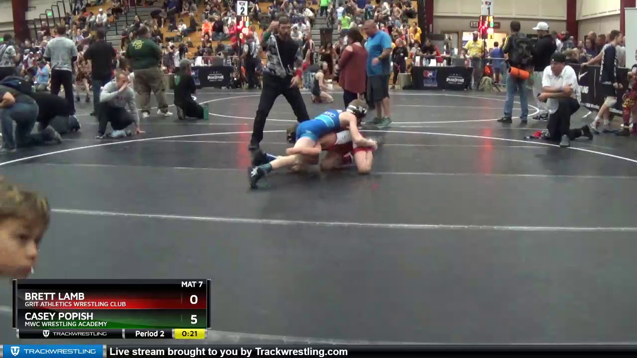 Novice 92 Casey Popish MWC Wrestling Academy Vs Brett Lamb GRIT ...