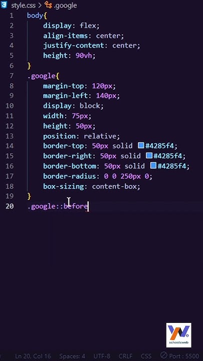 Google Logo design using HTML CSS #shorts #viral #html #css #coding #views #youtubeshorts #html ...