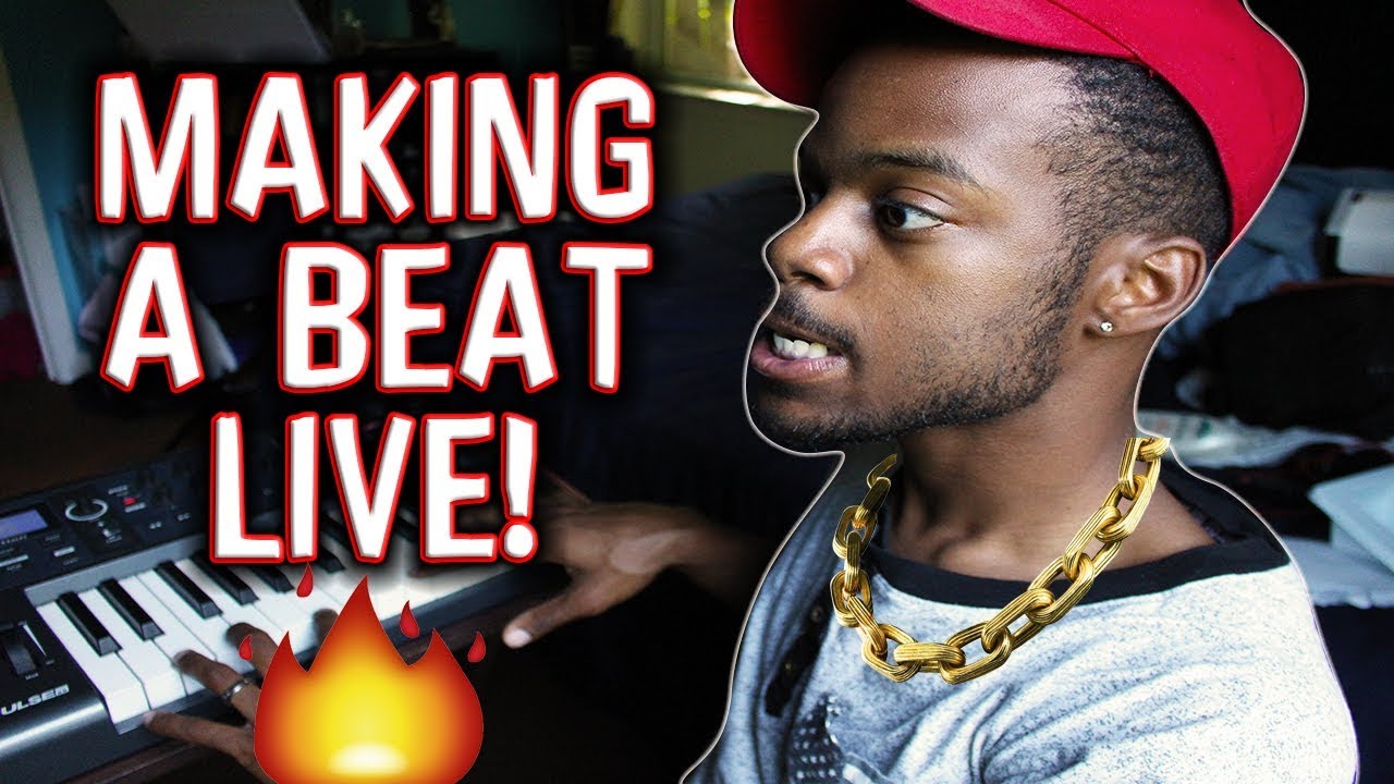 WATCH ME MAKE A BEAT LIVE! (HILARIOUS!) - YouTube