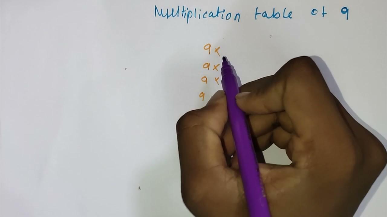 Easy Trick To Write The Multiplication Table Of 9 Method To Memorize 9 easy-trick-to-write-the-multiplication-table-of-9-method-to-memorize-9
