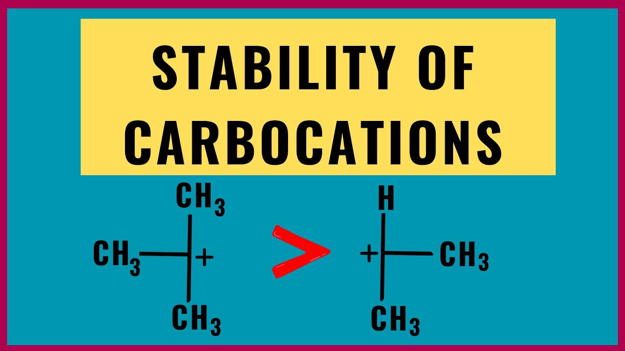 Stability of Carbocations || Carbocations stability || Stability of ...