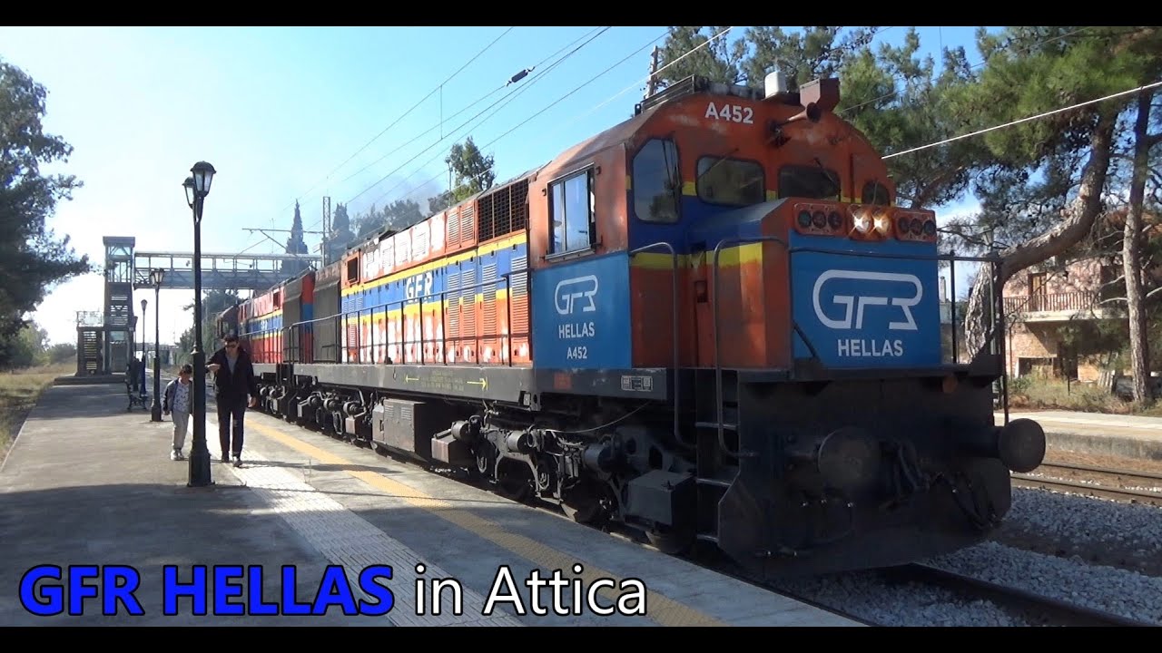 (FHD) GFR HELLAS and Hellenic Train trains in Dekelia (13/11/22) - YouTube