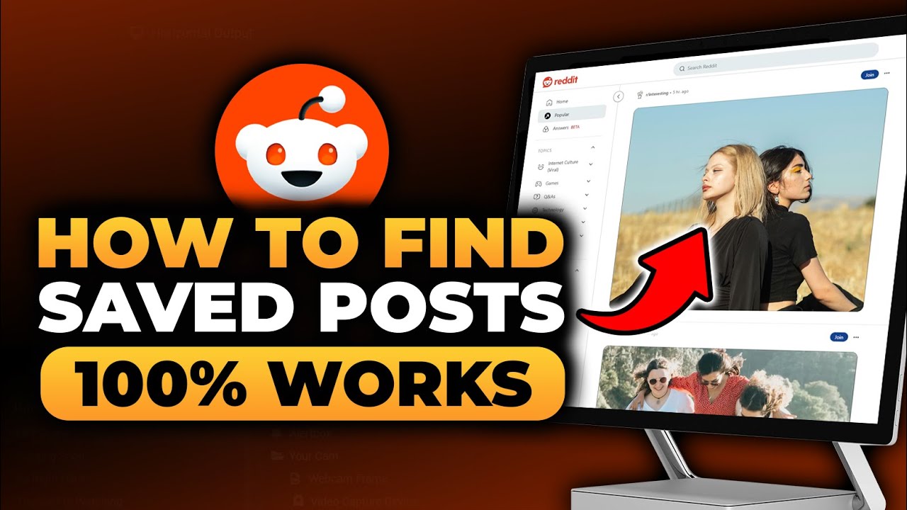 How To Find Saved Posts On Reddit PC (FAST & EASY) | 100% WORKS | NO ...