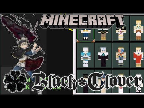 Skin pack anime Black Clover || MINECRAFT || - YouTube