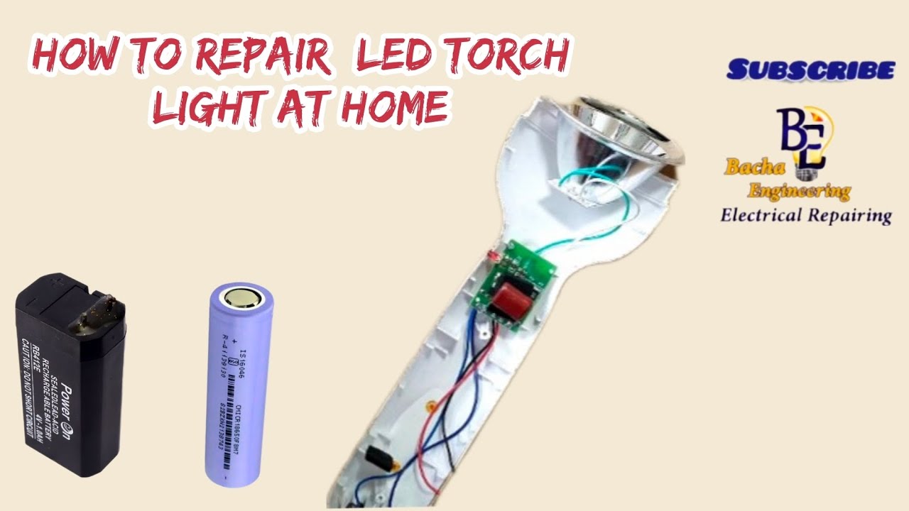 how to repair charging torch light | led torch ke backup ko barhana# ...