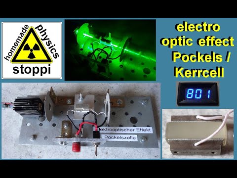 electro optic effect - Pockels/Kerr-cell - elektrooptischer Effekt Pockels- bzw. Kerrzelle - YouTube