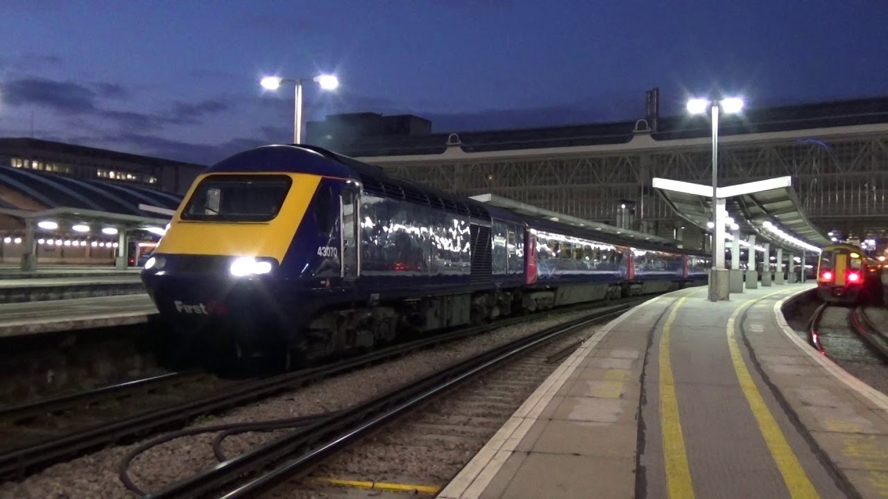 First Great Western HST 43070 and 43002 departing London Waterloo - YouTube