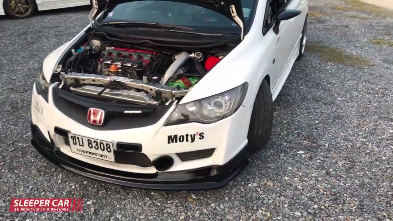 HONDA CIVIC FD 1.8 SET TURBO เสถียร คาร์ สถาน BY ช่างตั้ม - YouTube