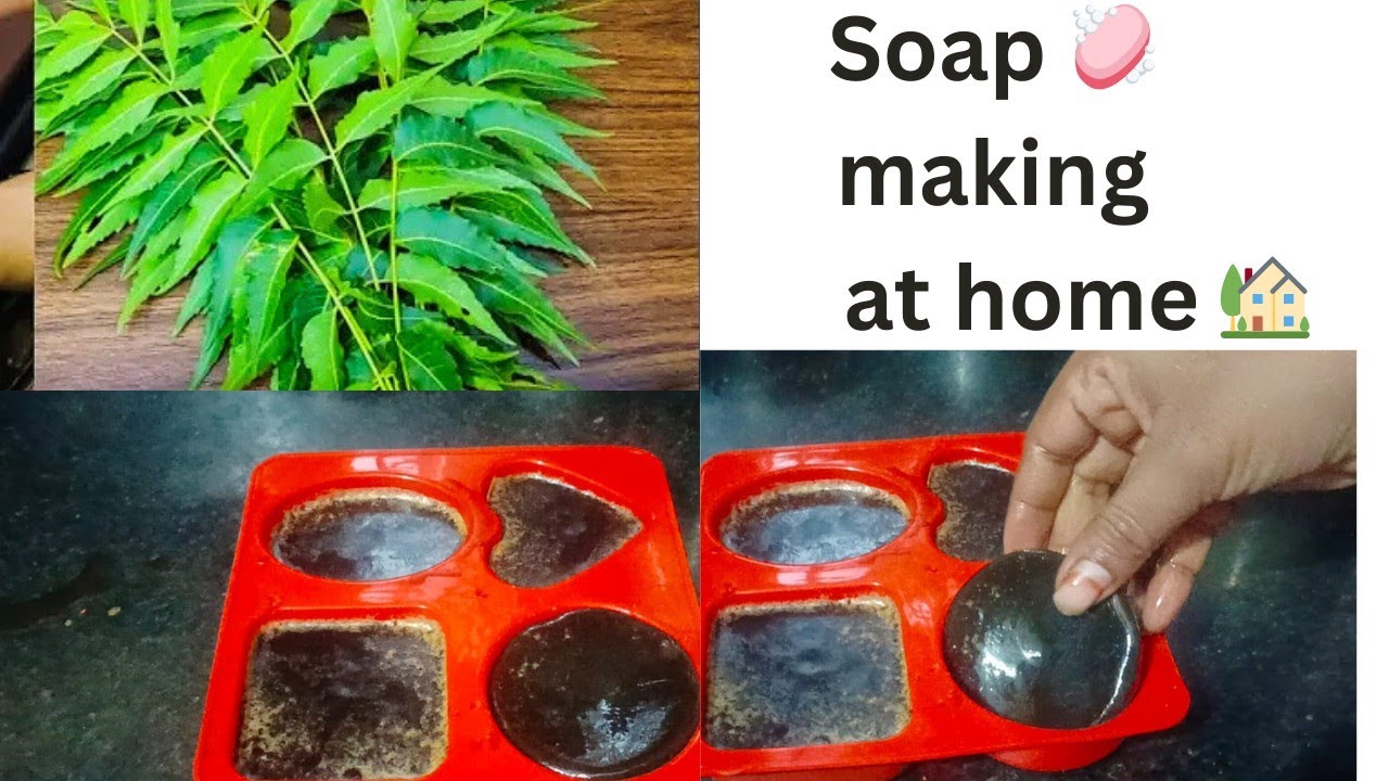 ఇంట్లోనే వేపాకుతో ఈజీగా Soaps 🧼 చేశాను || Neem Soap Making || Neem soap ...