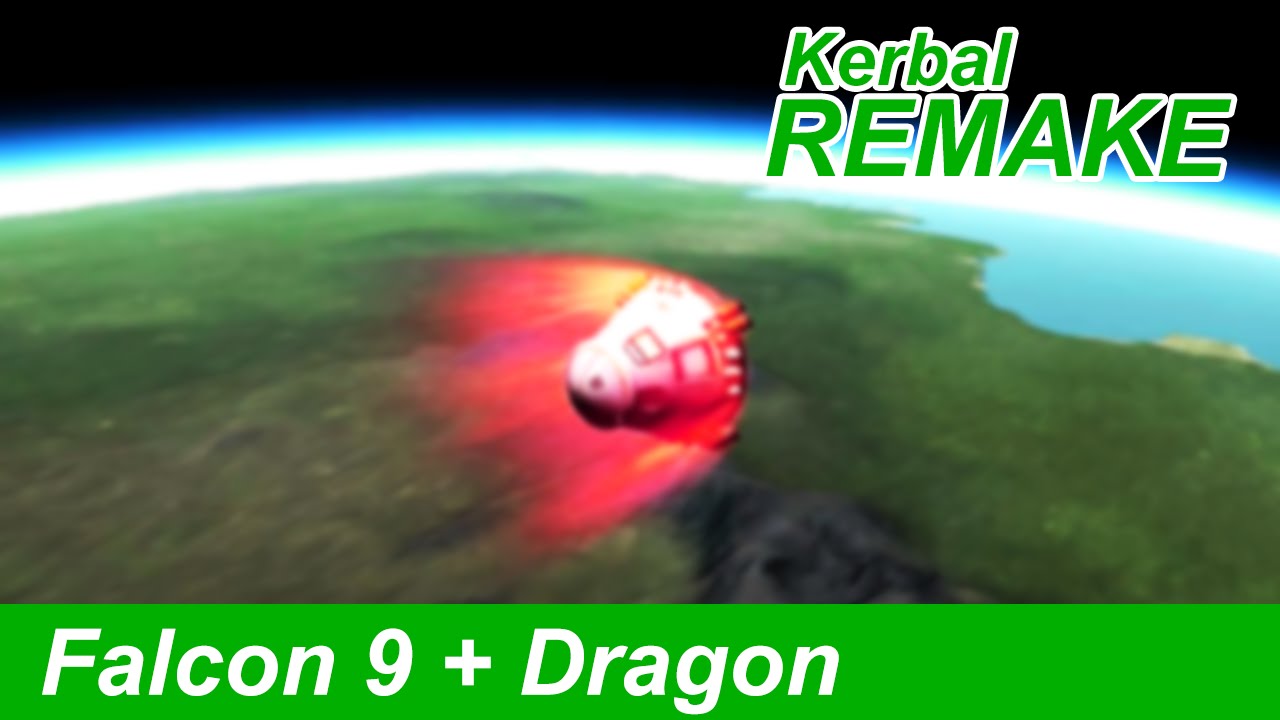 Falcon 9 and Dragon V2 in KSP - YouTube